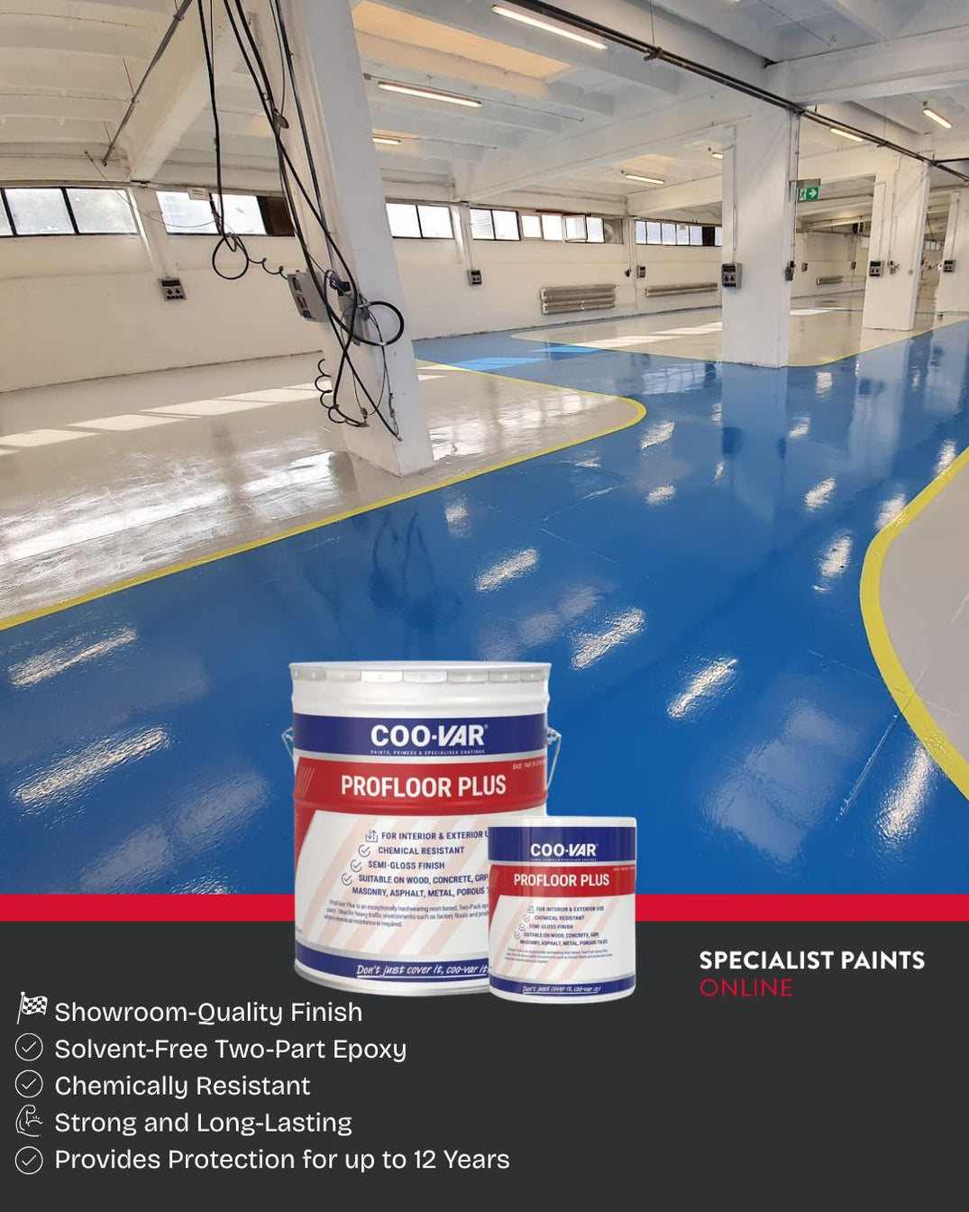 Heavy Duty 2-Pack Epoxy Floor Paint - Chemical Resistant | Profloor ...