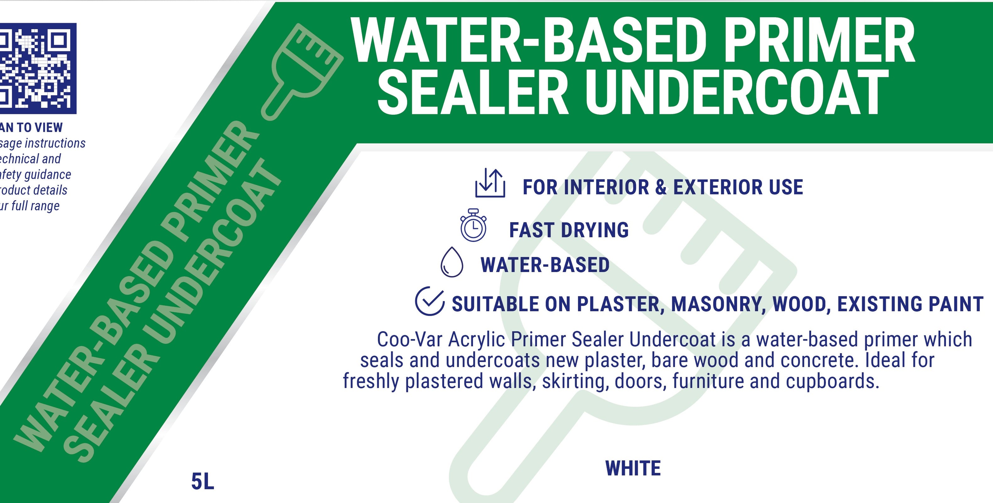 Coo-Var Water-Based Primer Sealer Undercoat | Acrylic Primer Sealer ...